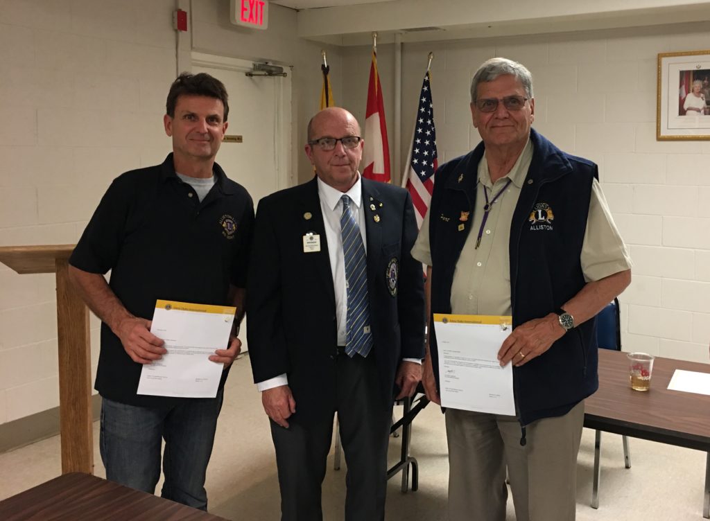 Thank you for your years of service! – Alliston Lions